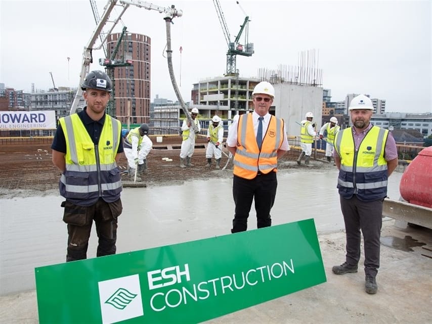 Ironworks tops out ahead of schedule - Howard Civil Engineering