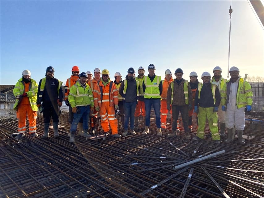 Topping out at Scarborough Hospital - Howard Civil Engineering